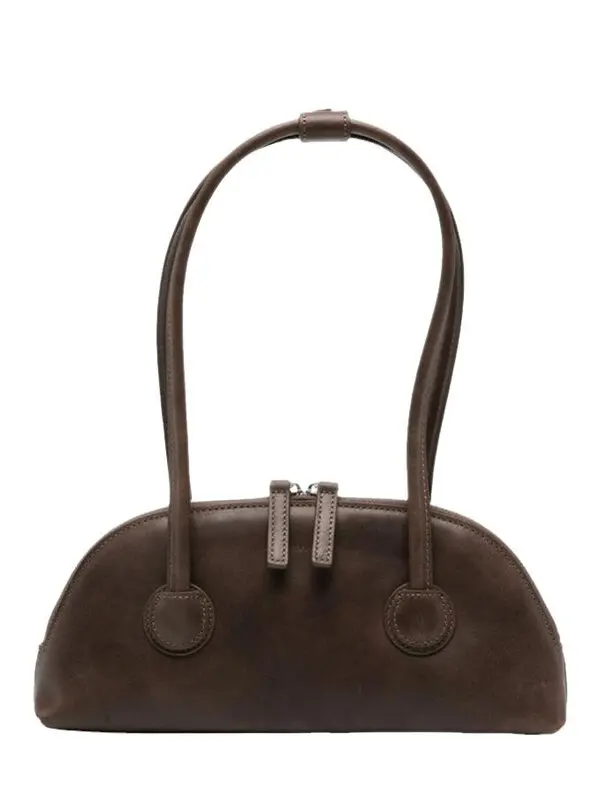MARGESHERWOOD Zippered Handbag - Brown