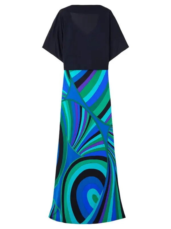 Emilio Pucci Iride Maxi Dress - Blue