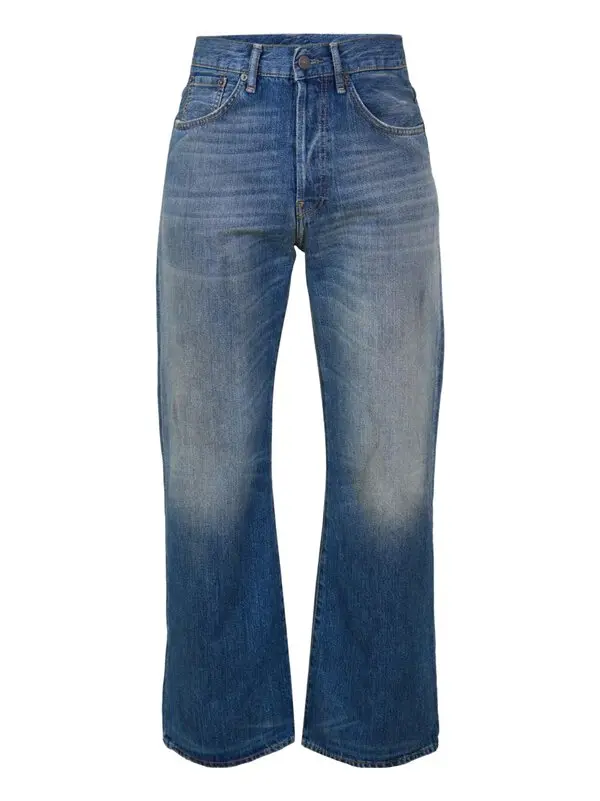 Acne Studios Vintage Washed Flared Leg Jeans - Blue