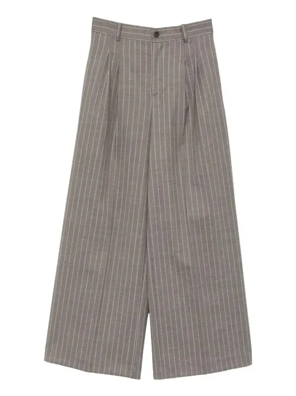 P.a.r.o.s.h Striped Casual Trousers - Gray