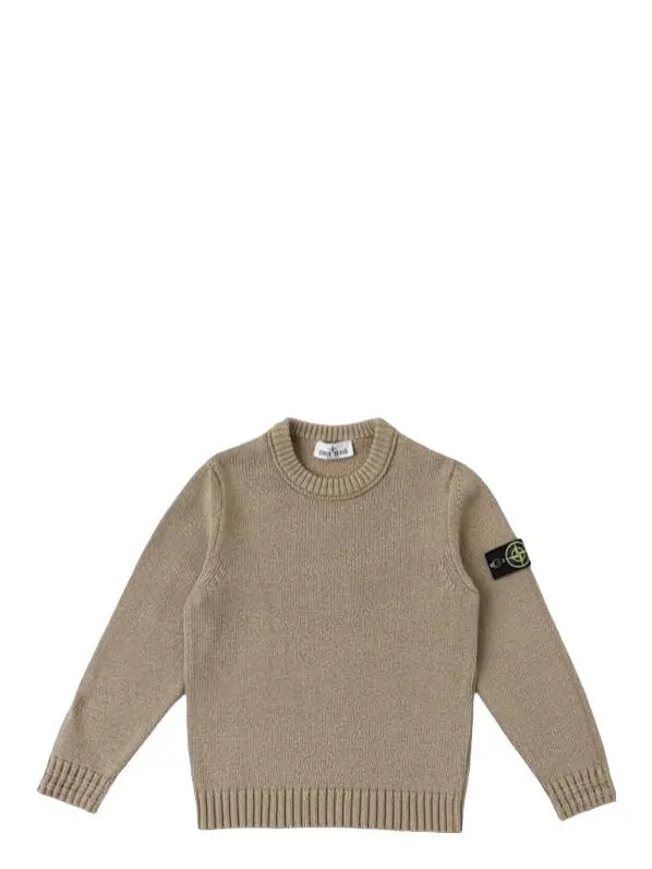 Stone Island Cotton Blend Knit Sweater - Brown