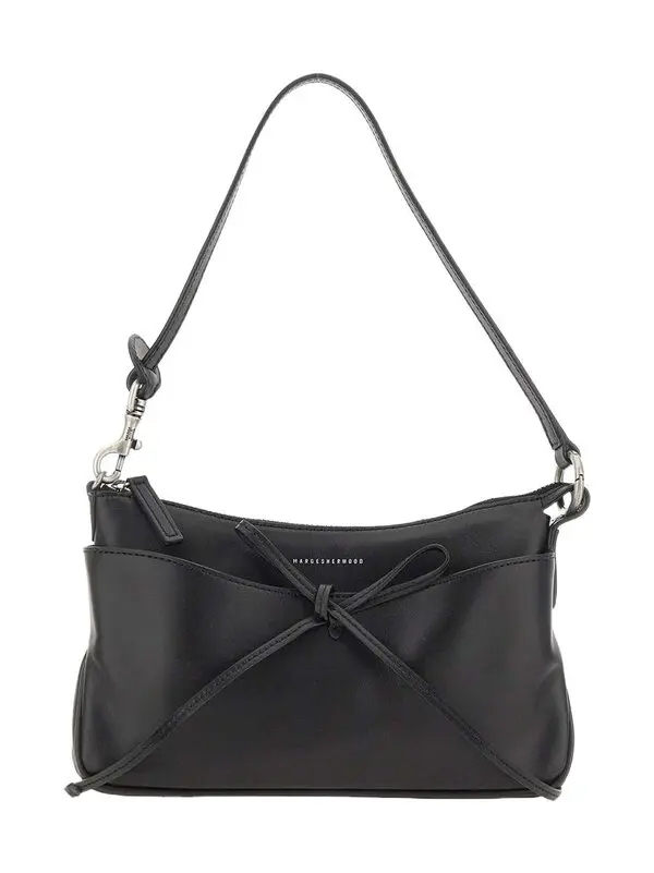 MARGESHERWOOD Ribbon Shoulder Bag - Black