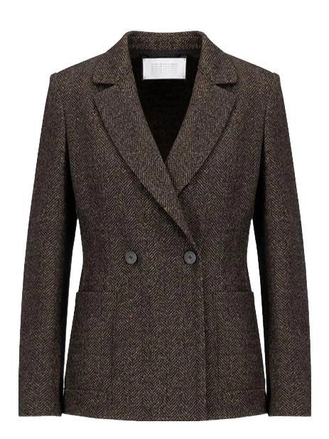 Harris Wharf London Double-breasted Blazer - Brown
