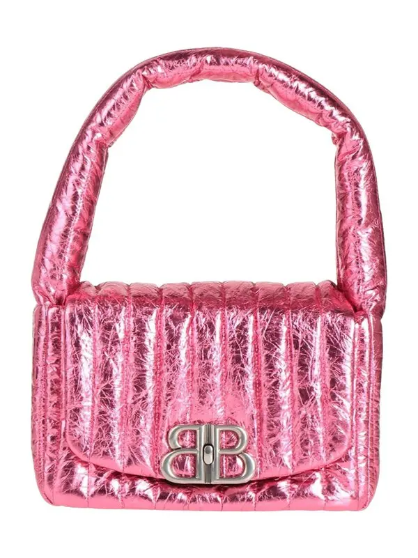 Balenciaga Medium-sized Shoulder Bag With Metal Details - Pink
