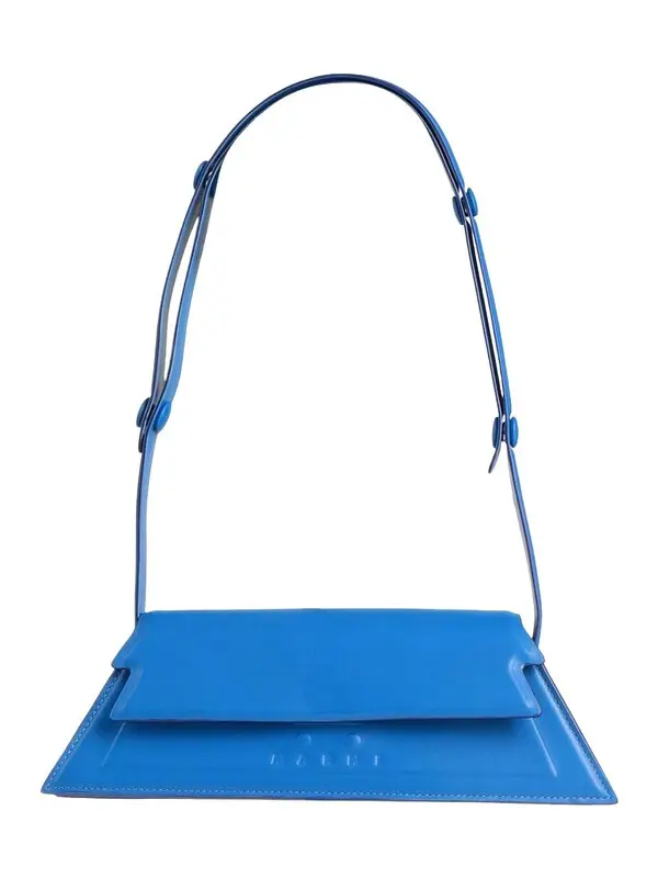 Marni Leather Baguette Bag - Blue