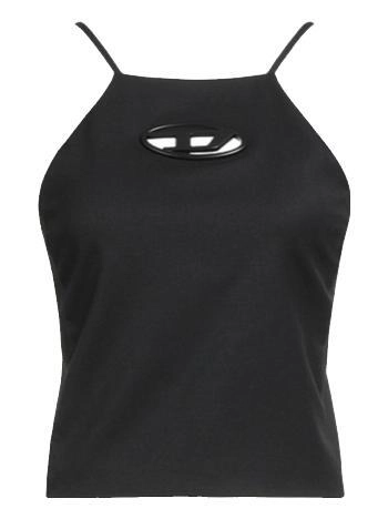DIESEL® Solid-colored Short Top - Black