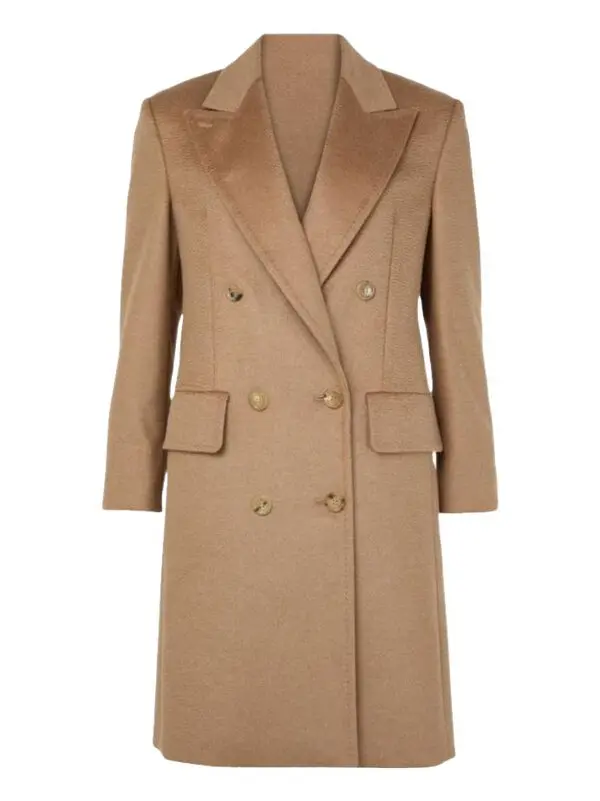 Max Mara Cosa Double-breasted Coat - Brown