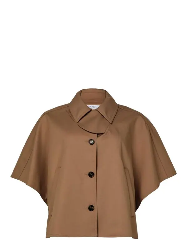 Max Mara Single-breasted Cape - Brown