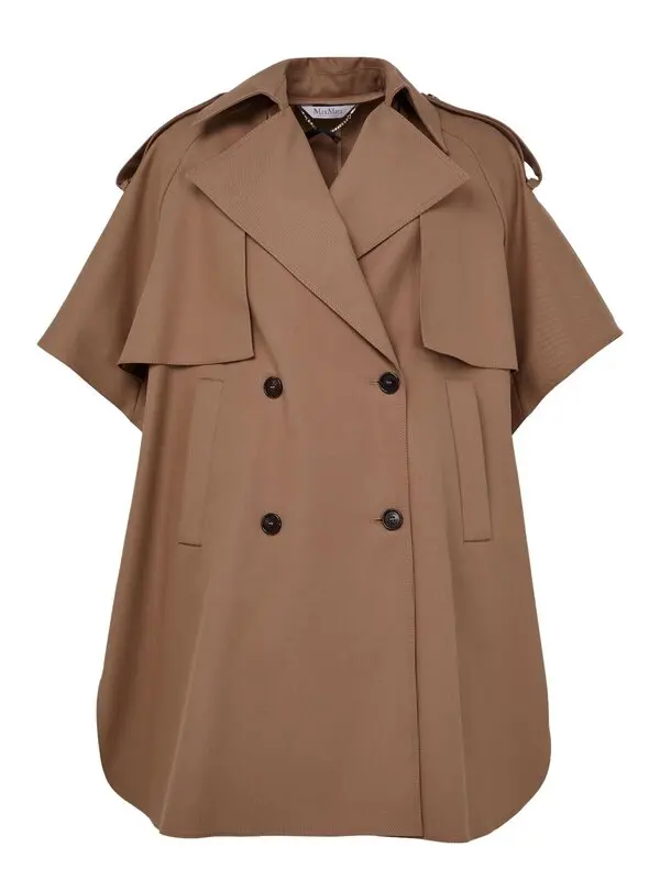 Max Mara Double-breasted Cape - Brown