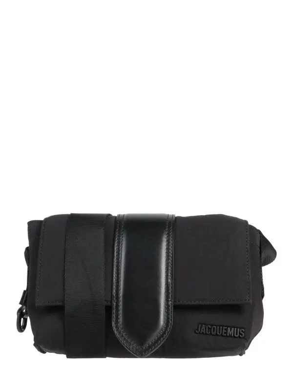 Jacquemus Medium Solid Leather Shoulder Bag - Black