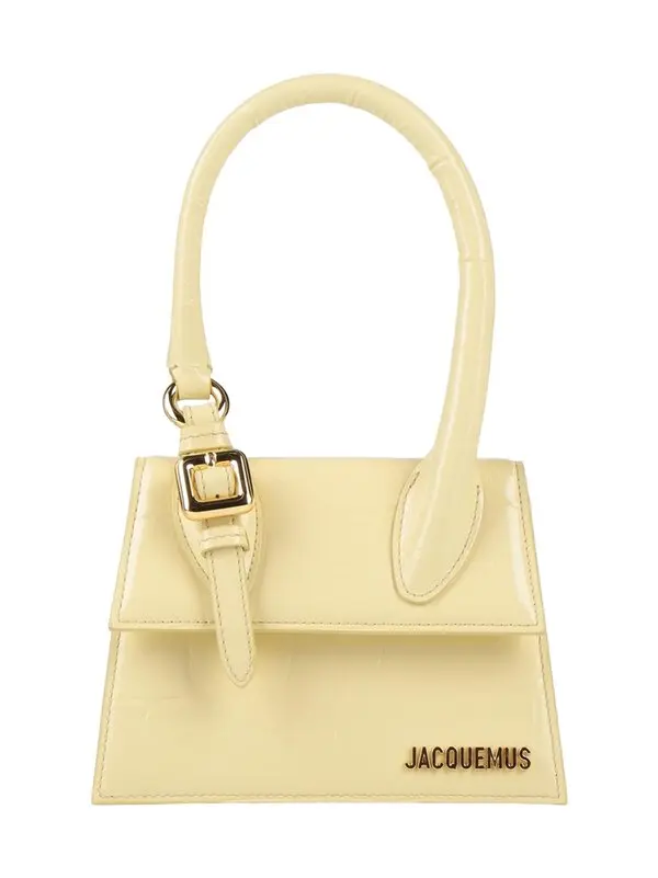 Jacquemus Small Crocodile-embossed Handbag - Yellow