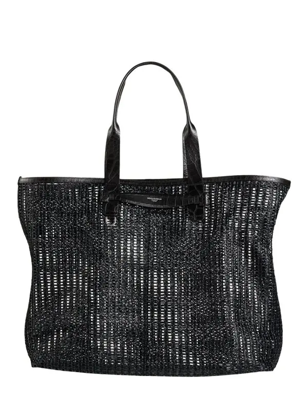 Dolce & Gabbana Woven Shopper Bag - Black