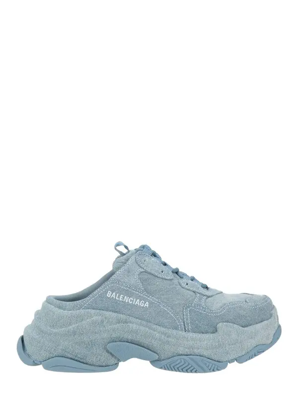Balenciaga Solid Color Sneakers - Blue
