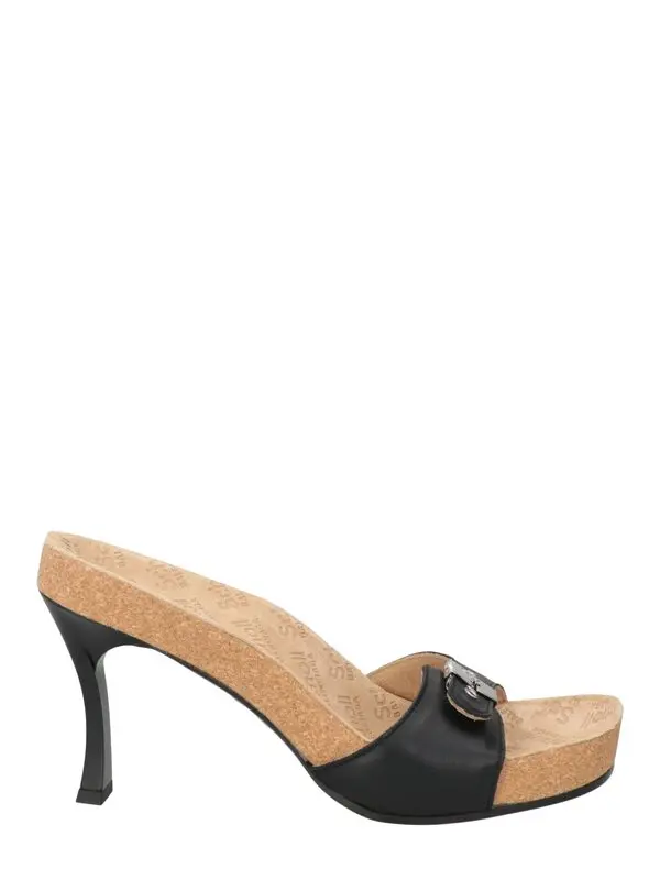 Balenciaga Solid Color Sandals - Black