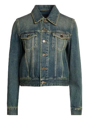 Saint Laurent Denim Long-sleeve Jacket - Blue