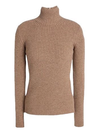 Max Mara Long-sleeved Turtleneck Sweater - Greige