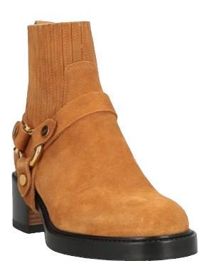Chloé Minimal Round-toe Ankle Boots - No