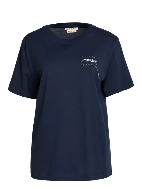 Marni Solid Color Short-sleeve T-shirt - Black