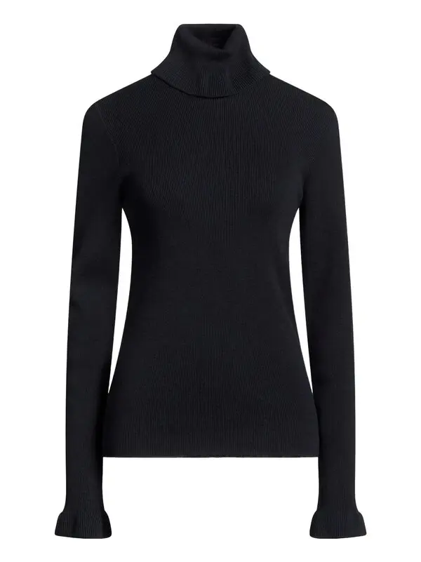 Chloé Solid Long Sleeve Knit Sweater - Blue