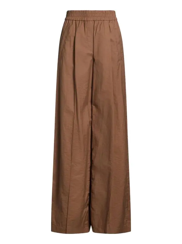 Brunello Cucinelli Wide-leg Twill Trousers - No
