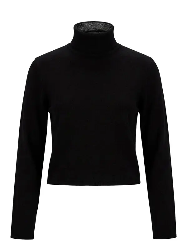 MAISON MARGIELA Lightweight Long Sleeve Knit Sweater - Black