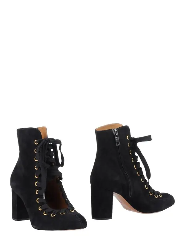 Chloé Solid Leather Shoes - Black