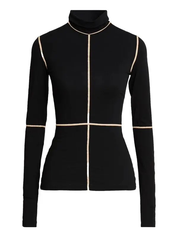 MAISON MARGIELA Solid-color Long-sleeve T-shirt - Black