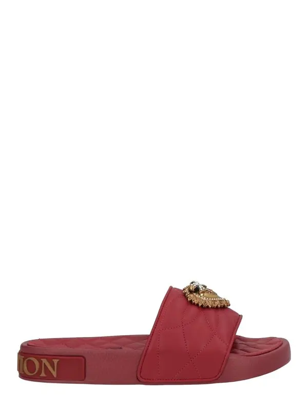 Dolce & Gabbana Slide Sandals - Red