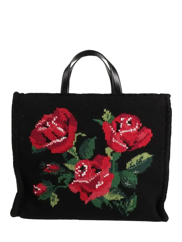 Dolce & Gabbana Patterned Tote Bag - Black