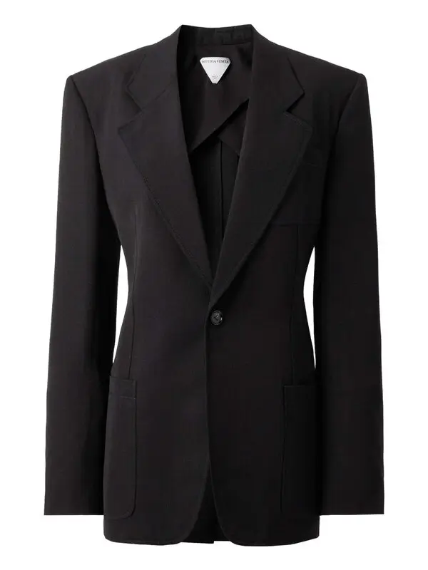 Bottega Veneta Grain Suit Coat - Black