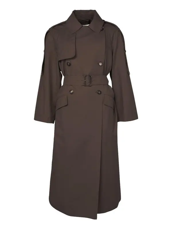 Max Mara Long Trench Coat - Brown