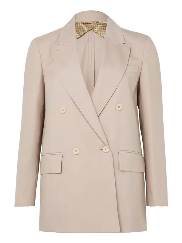 Max Mara Double-breasted Blazer - Nude