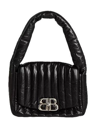 Balenciaga Leather Flap Bag - Black