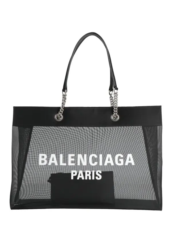 Balenciaga Logo Handbag - Gray