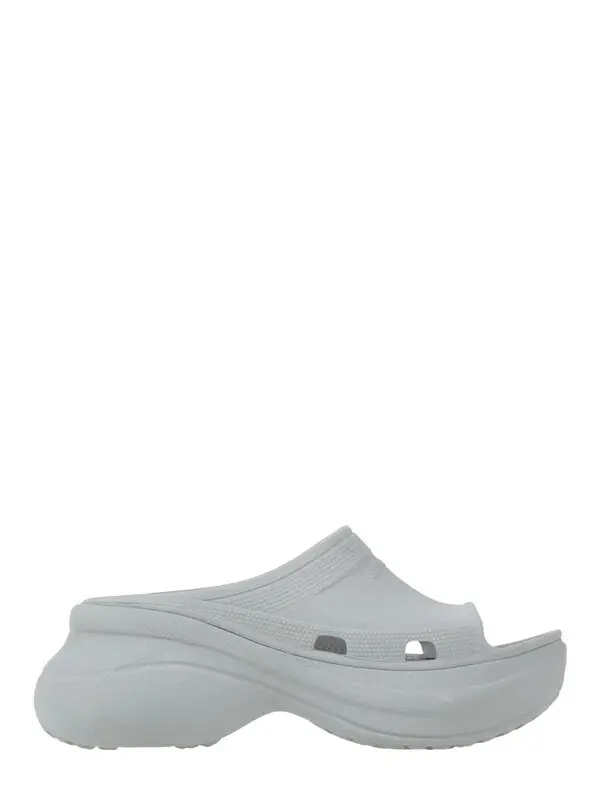 Balenciaga Minimalist Rubber Sandals - Gray