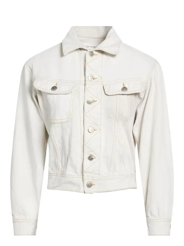 MAISON MARGIELA Denim Trucker Jacket - White