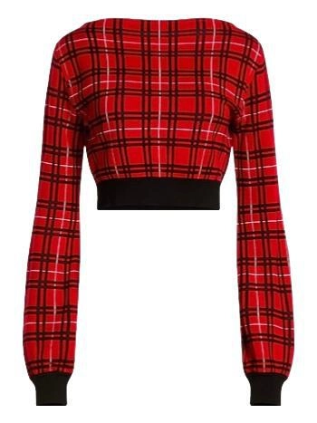 Marni Checked Wool Knitted Sweater - Red