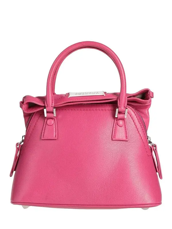 MAISON MARGIELA Pebbled Leather Tote Bag - Pink