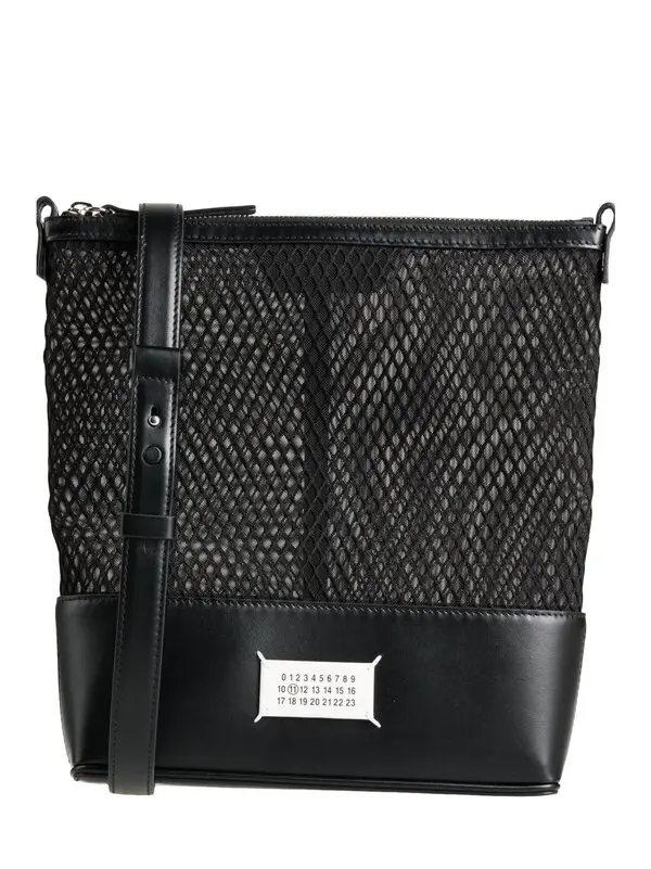 MAISON MARGIELA Leather Crossbody Bag - Black