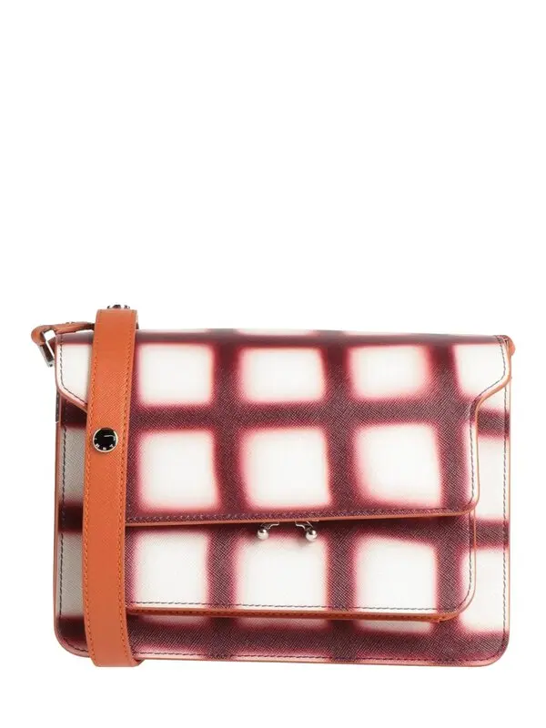 Marni Medium Plaid Leather Bag - Multicolor