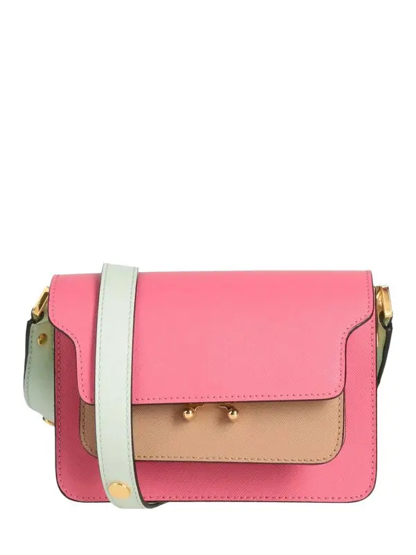Marni Multicolor Small Textured Handbag - Pink