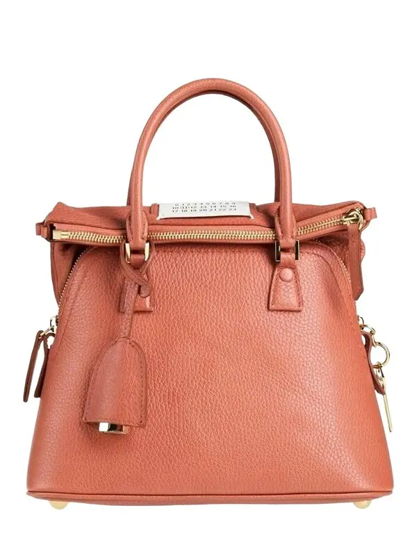 MAISON MARGIELA Pebbled-leather Handbag - Red