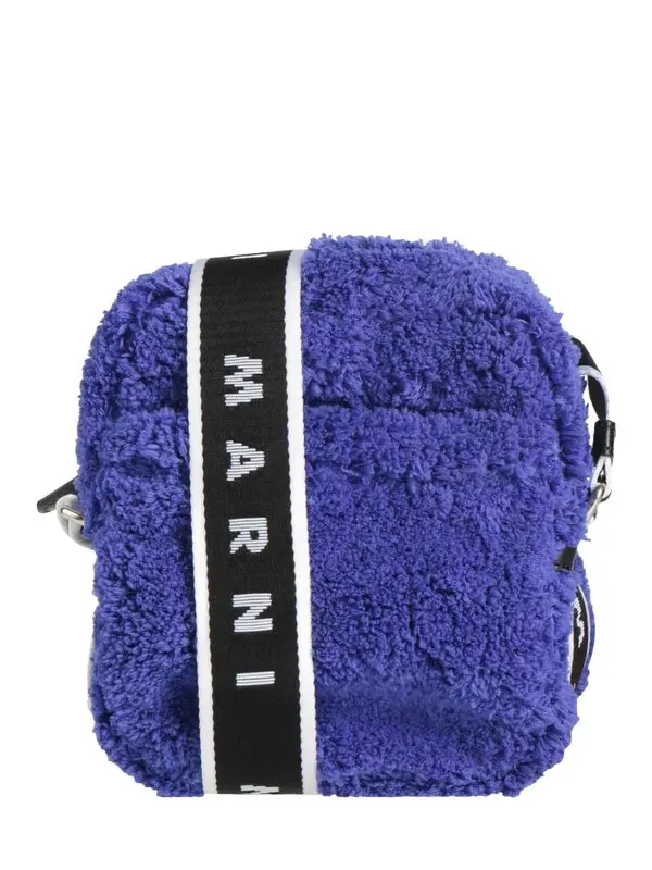Marni Solid Color Velvet Small Bag - Blue