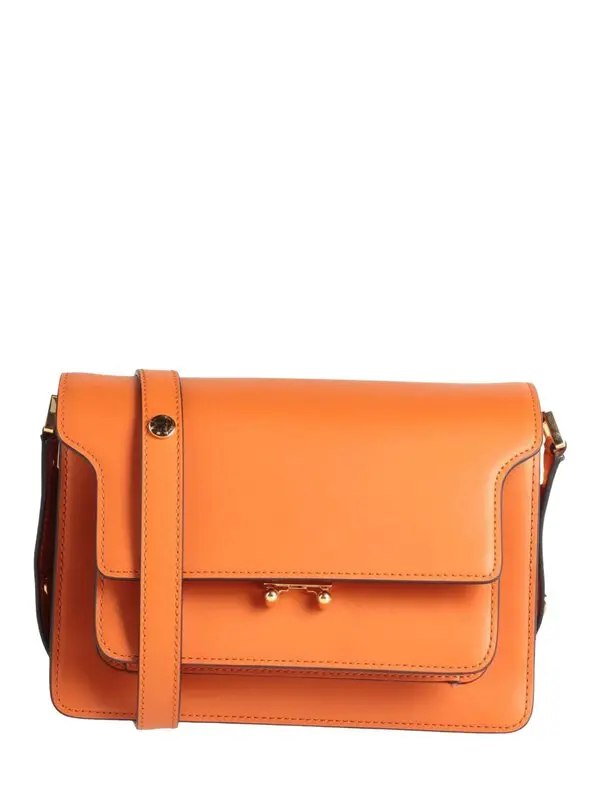 Marni Medium Solid Color Handbag - Orange