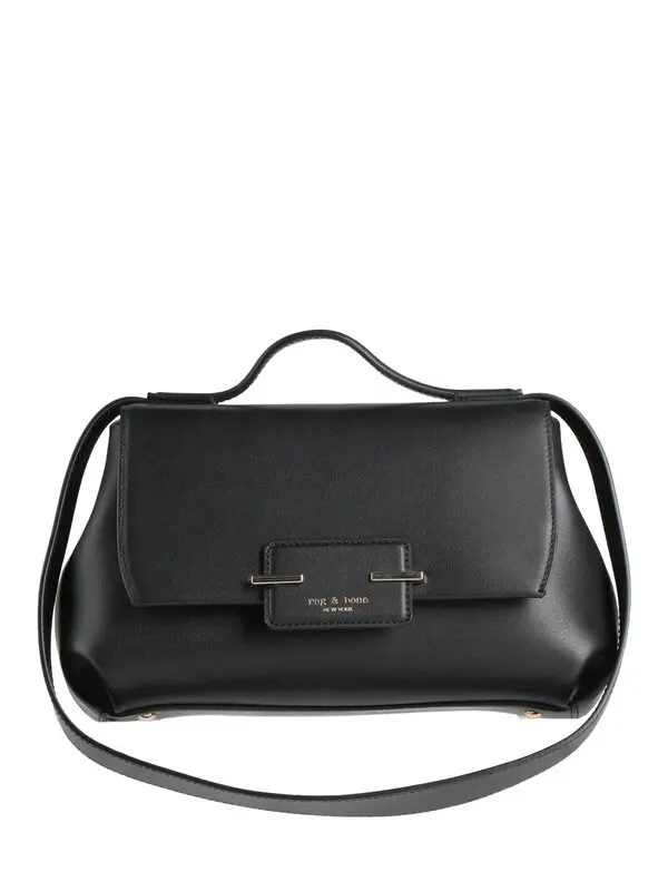 Rag & Bone Leather Flap Bag - Black