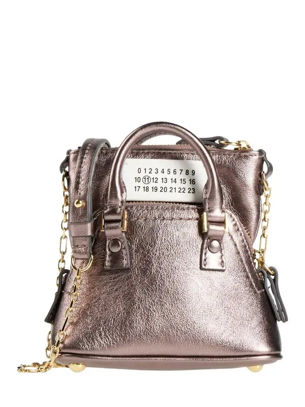MAISON MARGIELA Leather Chain Shoulder Bag - Nude