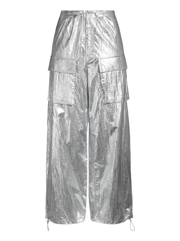 MAISON MARGIELA Metallic Cargo Pants - Gray