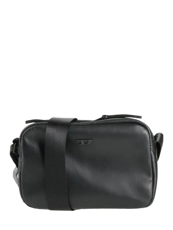 DIESEL® Plain Colour Across-body Bag - Black