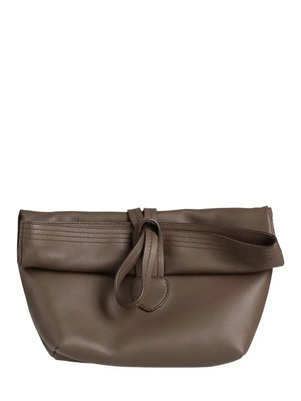 MAISON MARGIELA Medium Plain Leather Bag - Brown