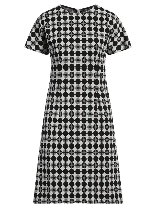 Dolce & Gabbana Crewneck Flared Dress - Black